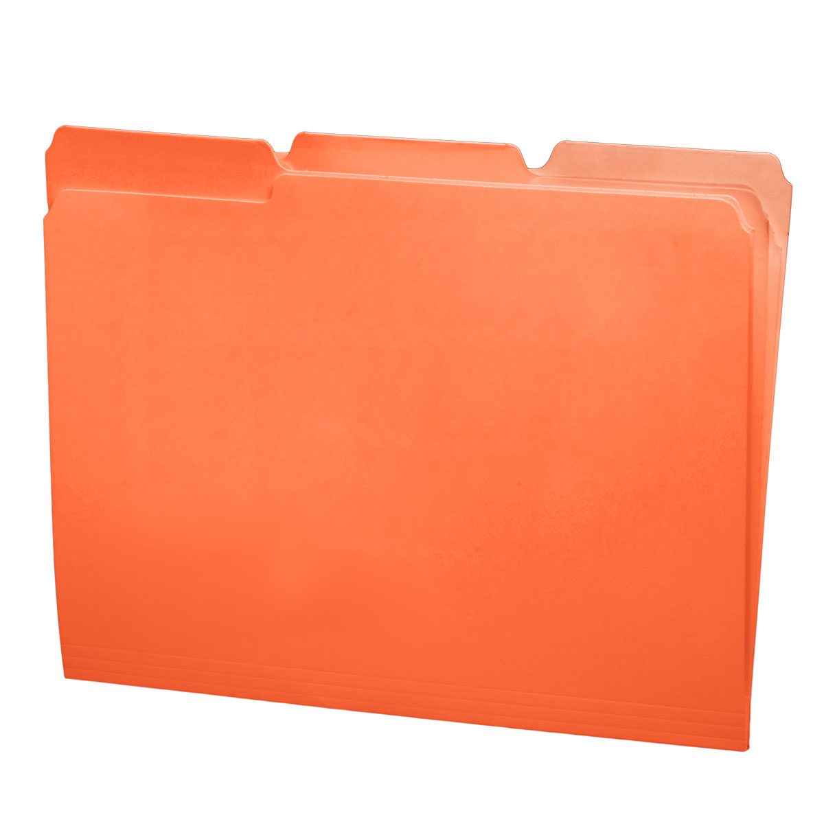 11 pt Orange Folders, 1/3 Cut Top Tab – Assorted, Letter Size (Box of ...