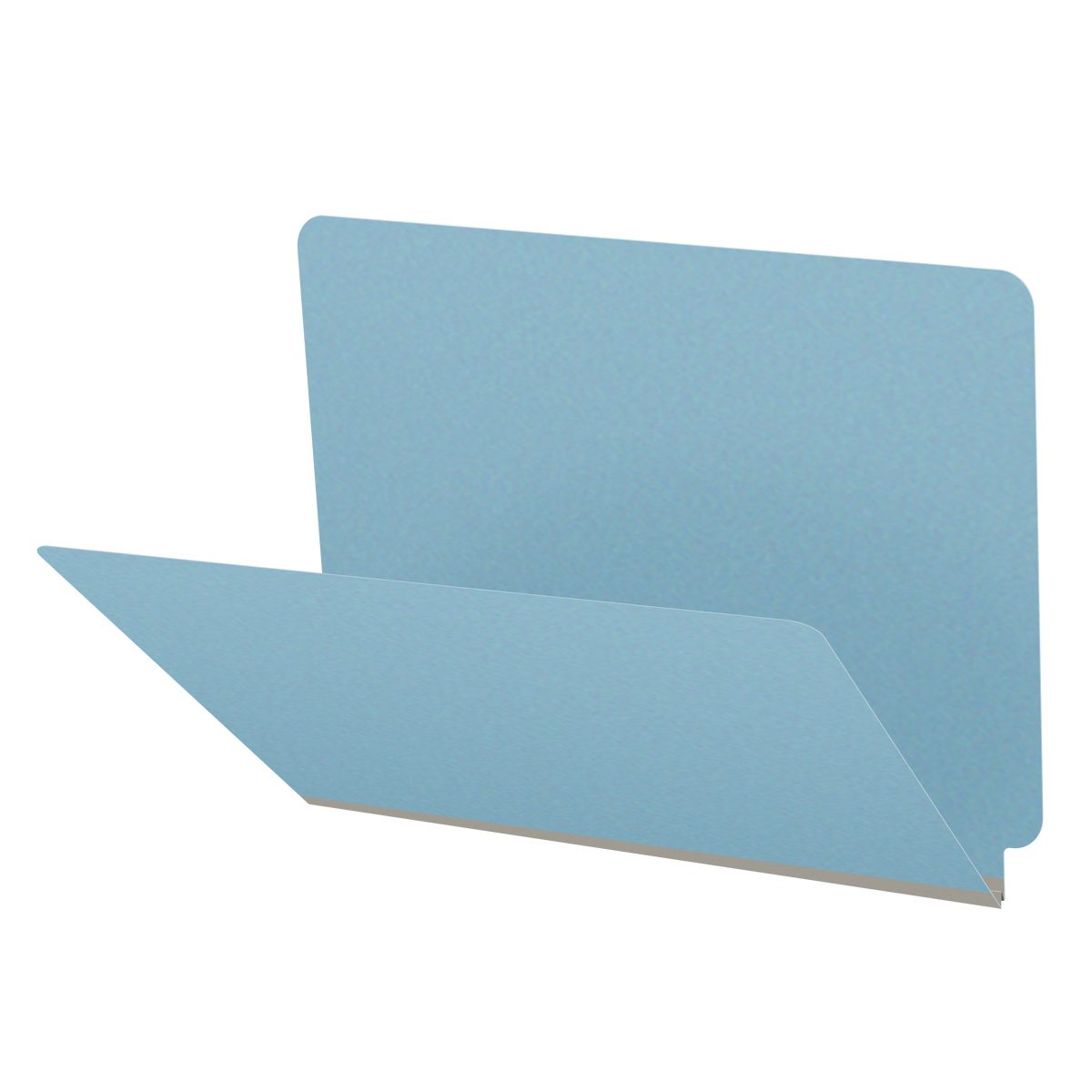 End Tab Pressboard Folders, Letter Size, 2″ expansion, Light Blue (Box ...