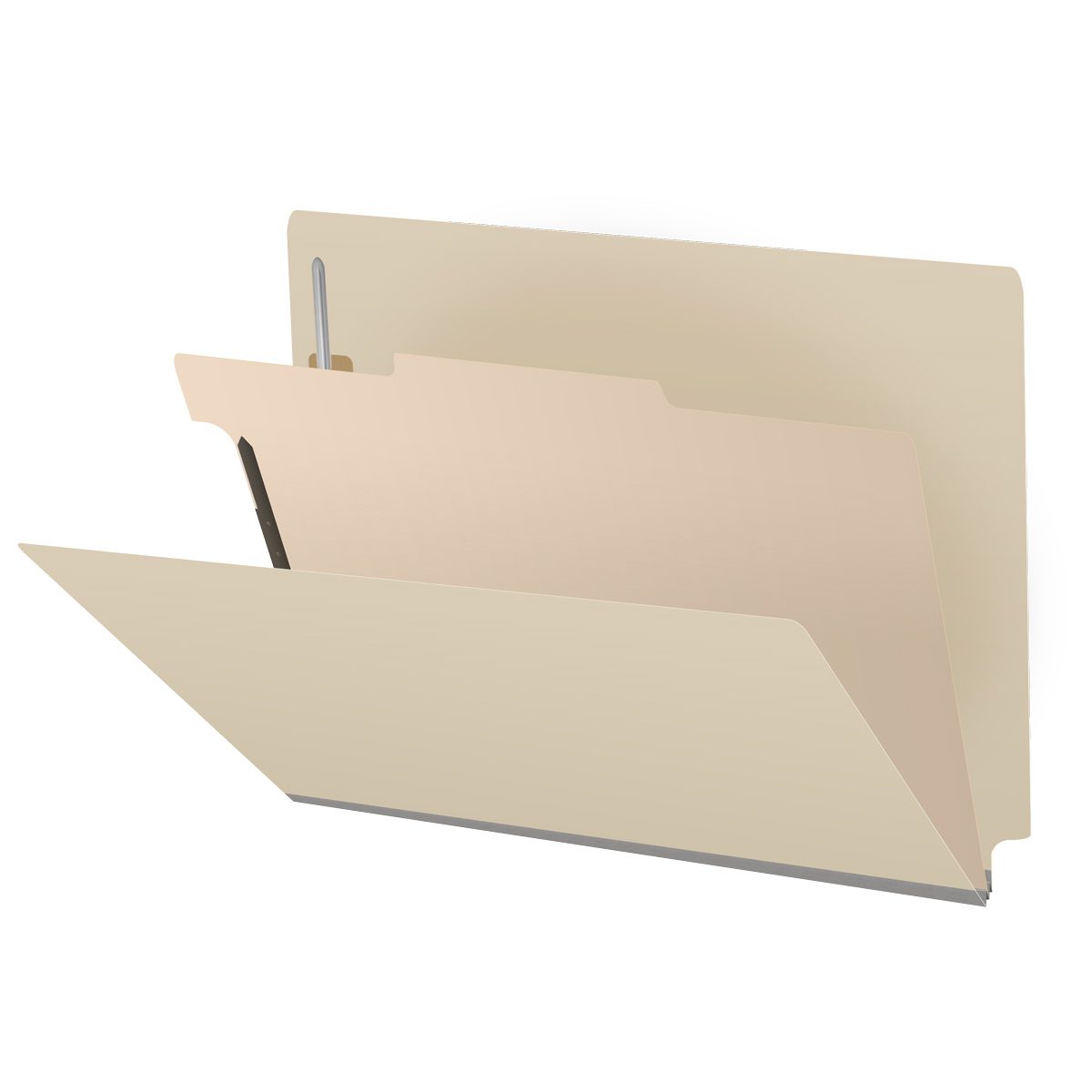 18 Pt. Manila Classification Folders, Full Cut End Tab, Letter Size, 1 ...