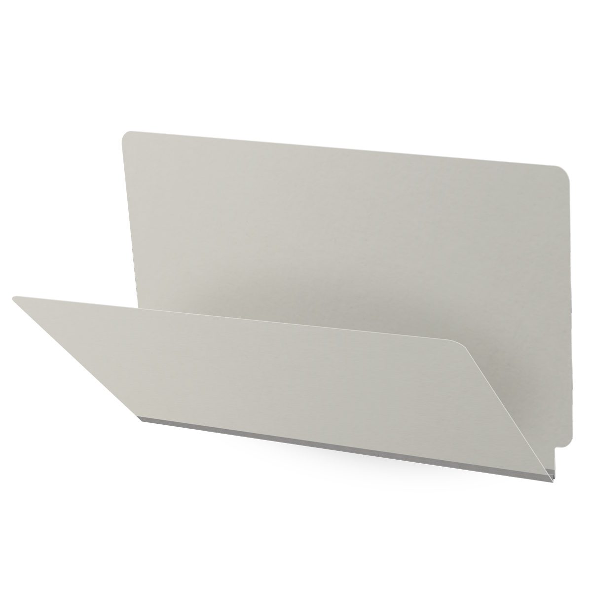 End Tab Pressboard Folders, Legal Size, 2″ expansion, Light Gray (Box ...