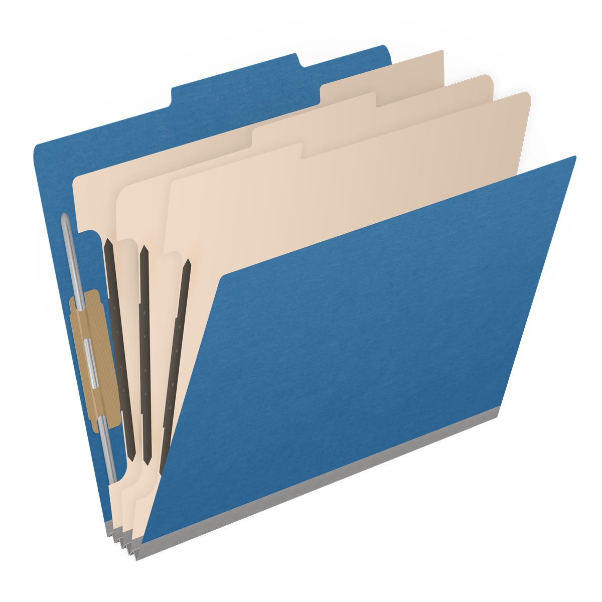 25 Pt. Pressboard Classification Folders, 2/5 Cut ROC Top Tab, Letter ...