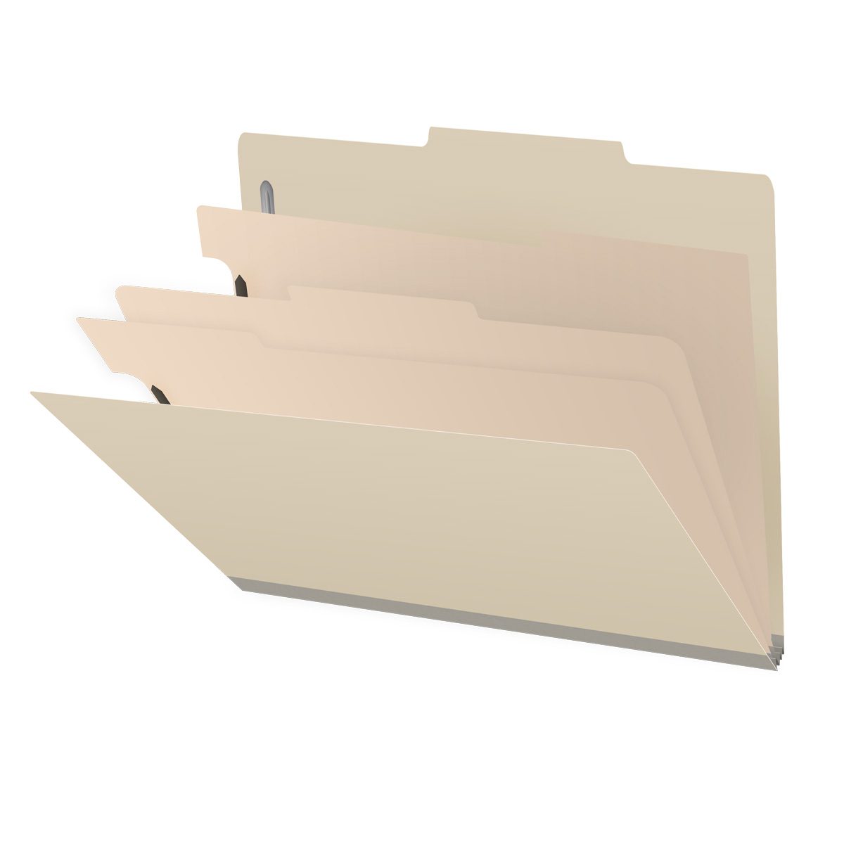 18 Pt. Manila Classification Folders, Full Cut End Tab, Letter Size, 3 ...