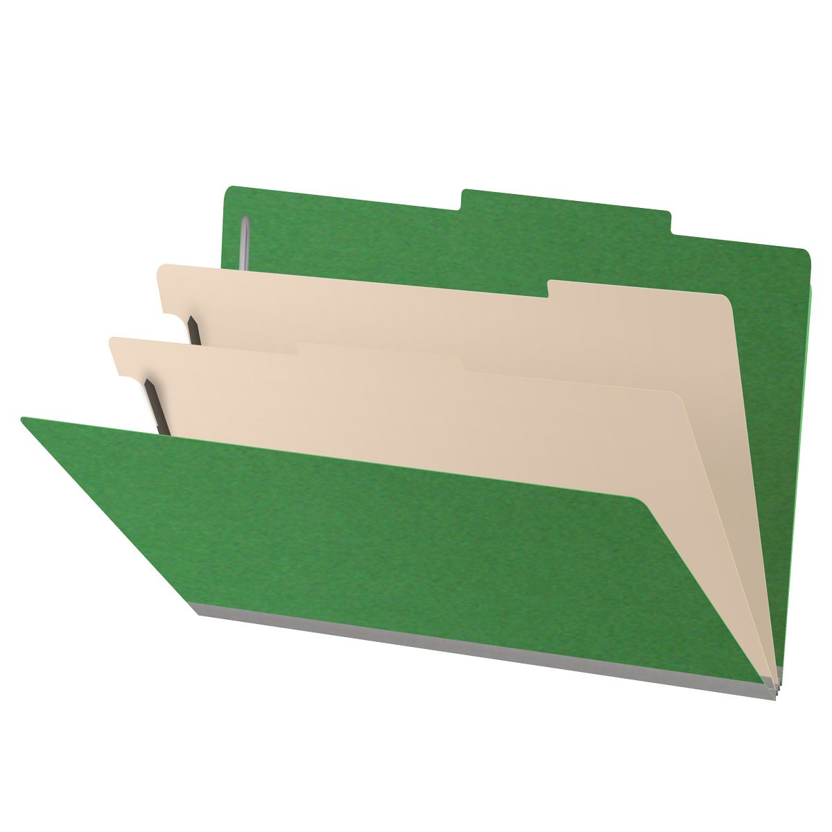25 Pt. Pressboard Classification Folders, 2/5 Cut ROC Top Tab, Legal ...