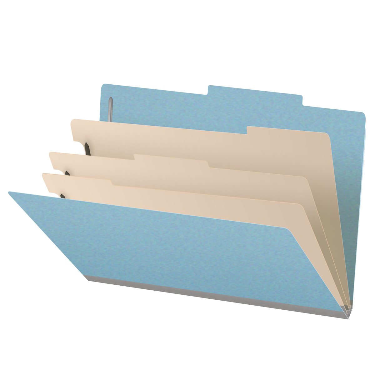 25 Pt. Pressboard Classification Folders, 2/5 Cut ROC Top Tab, Legal ...