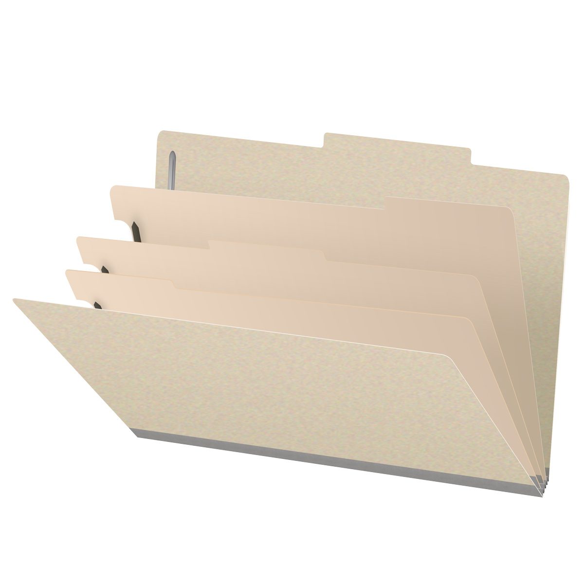 18 Pt. Manila Classification Folders, Full Cut Top Tab, Letter Size, 3 ...