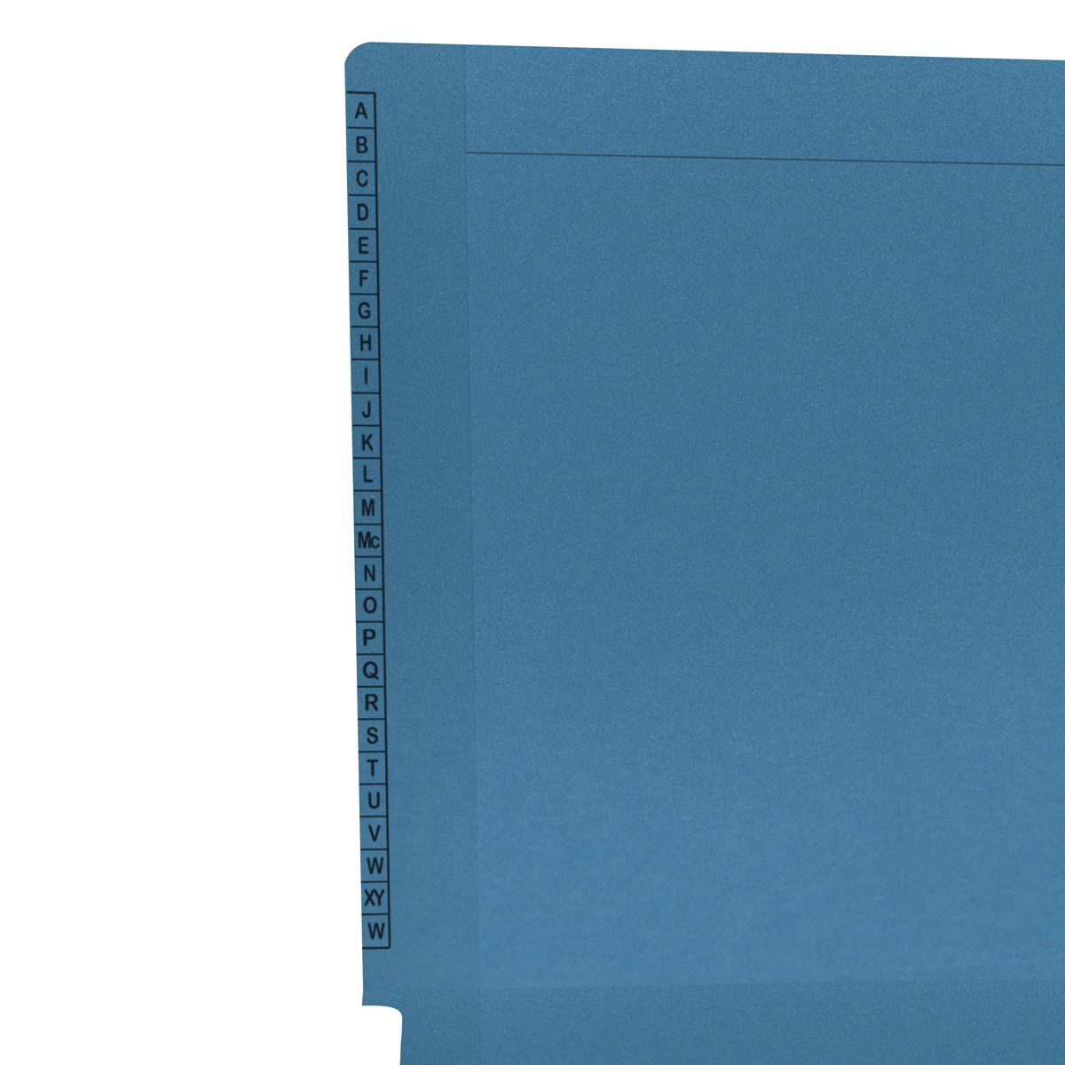 11 pt Blue Kardex Match Folder, Reinforced Top and End Tab with A-Z ...