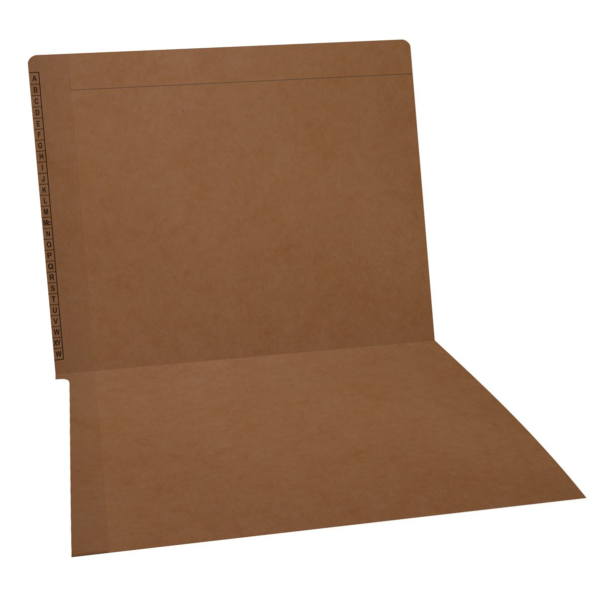 11 pt Kraft Kardex Match Folder, Reinforced Top and End Tab with A-Z ...