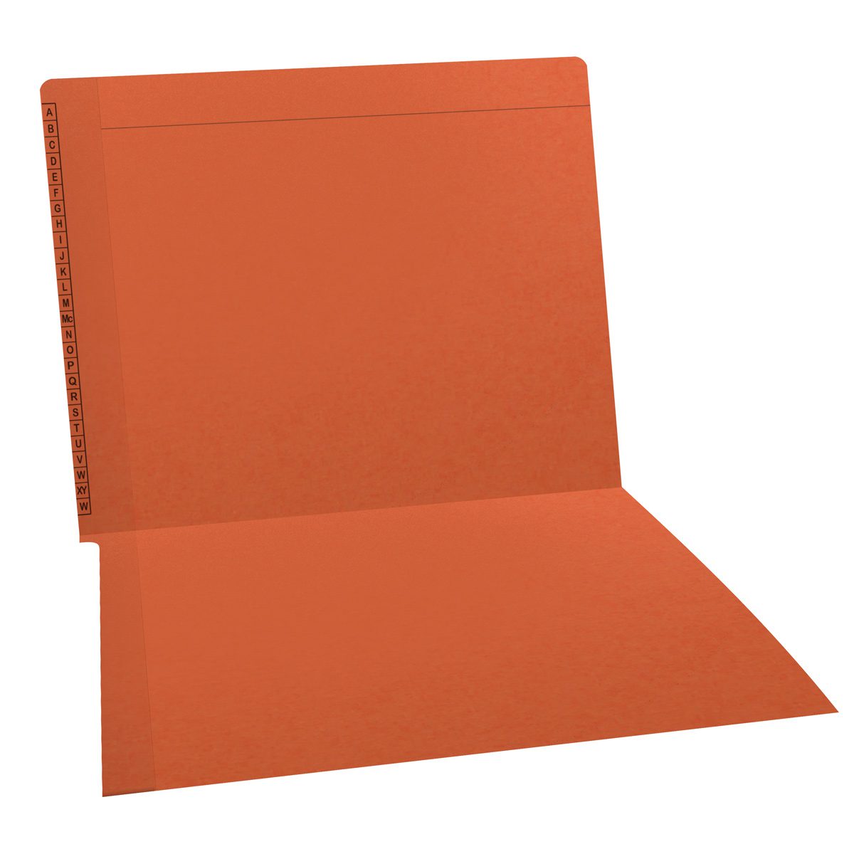 11 pt Orange Kardex Match Folder, Reinforced Top and End Tab with A-Z ...