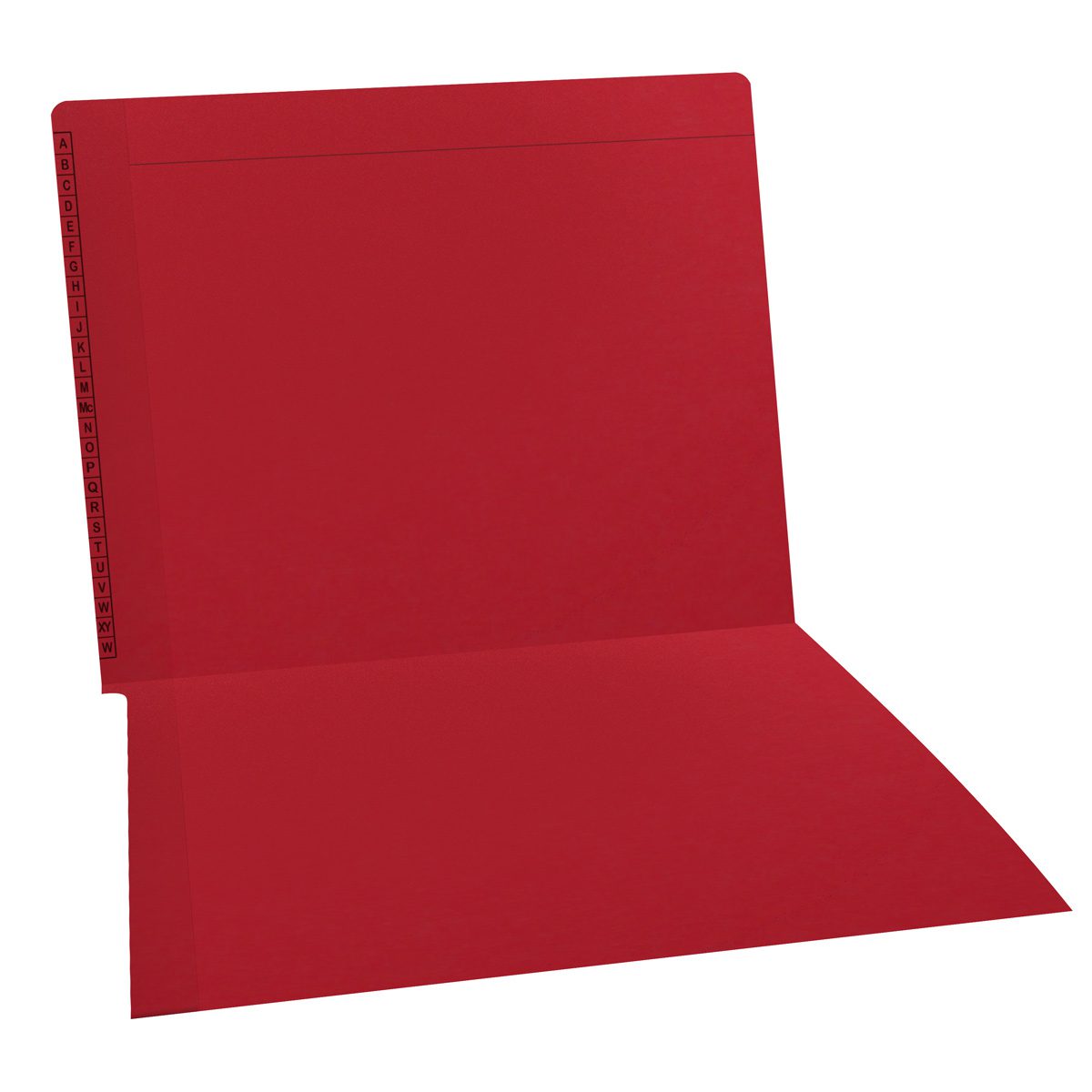 11 pt Red Kardex Match Folder, Reinforced Top and End Tab with A-Z ...