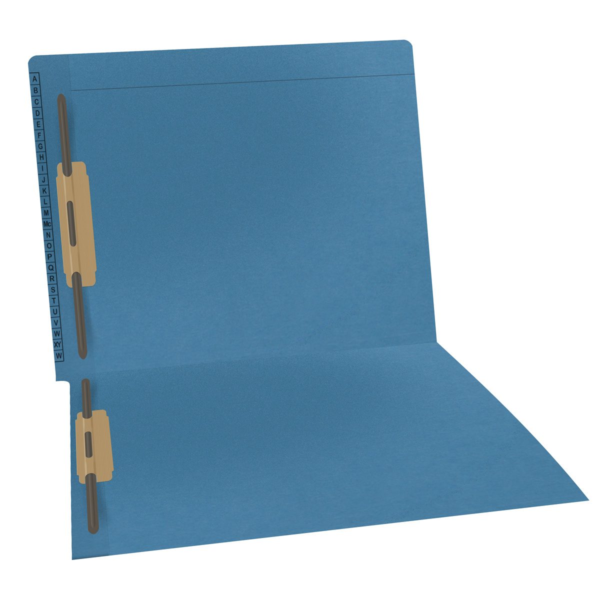 11 pt Blue Kardex Match Folder, Reinforced Top and End Tab with A-Z ...