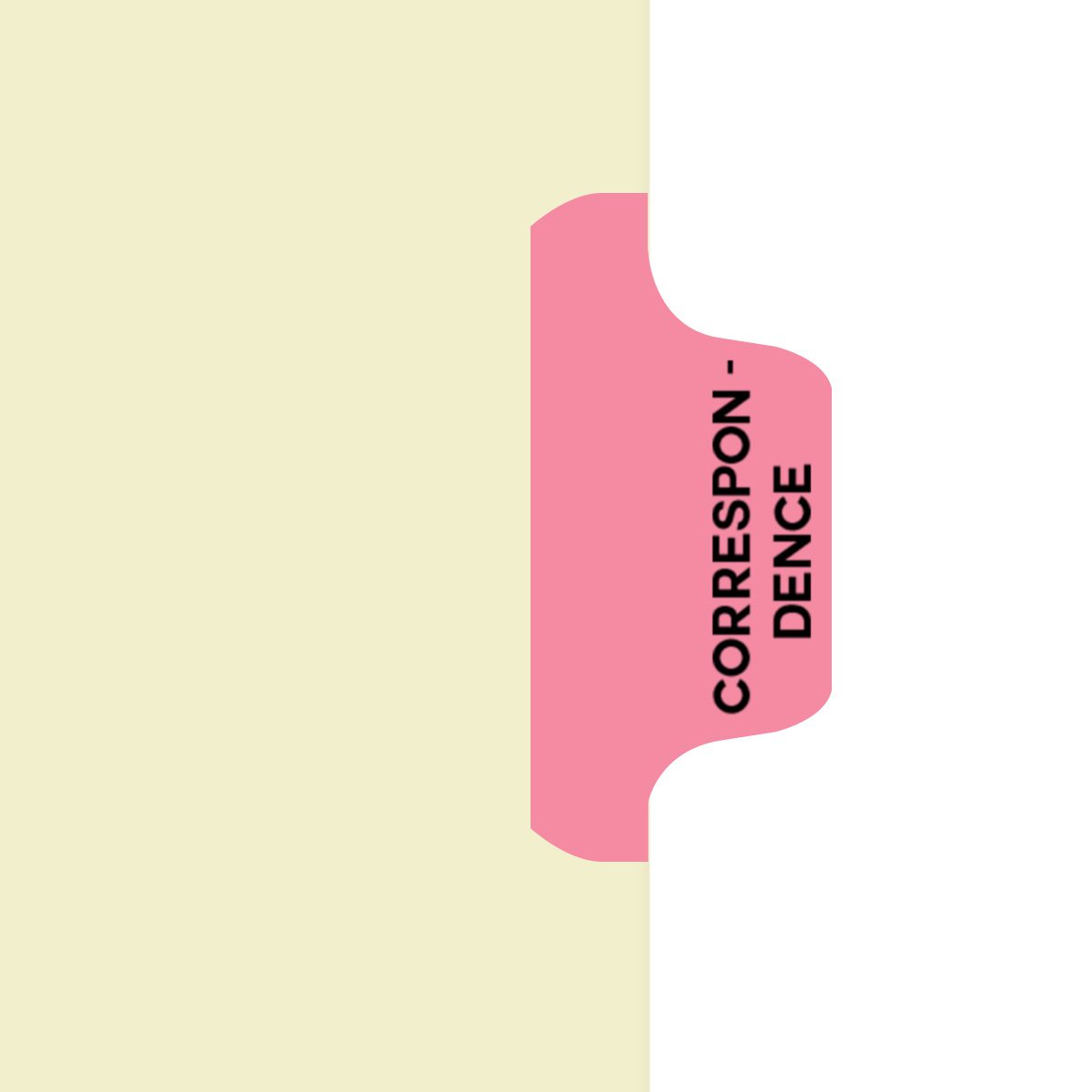 Individual Stock Fileback Divider Tabs, Side Flap, Side Tabs ...