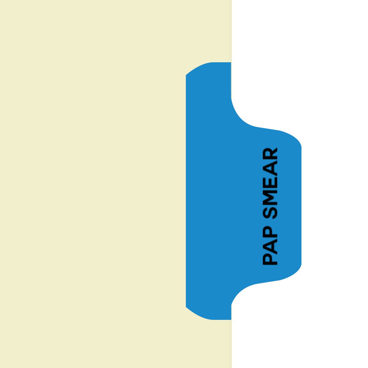 Individual Chart Divider Packs, Pap Smear (Med Blue), Side Tab 1/8th ...