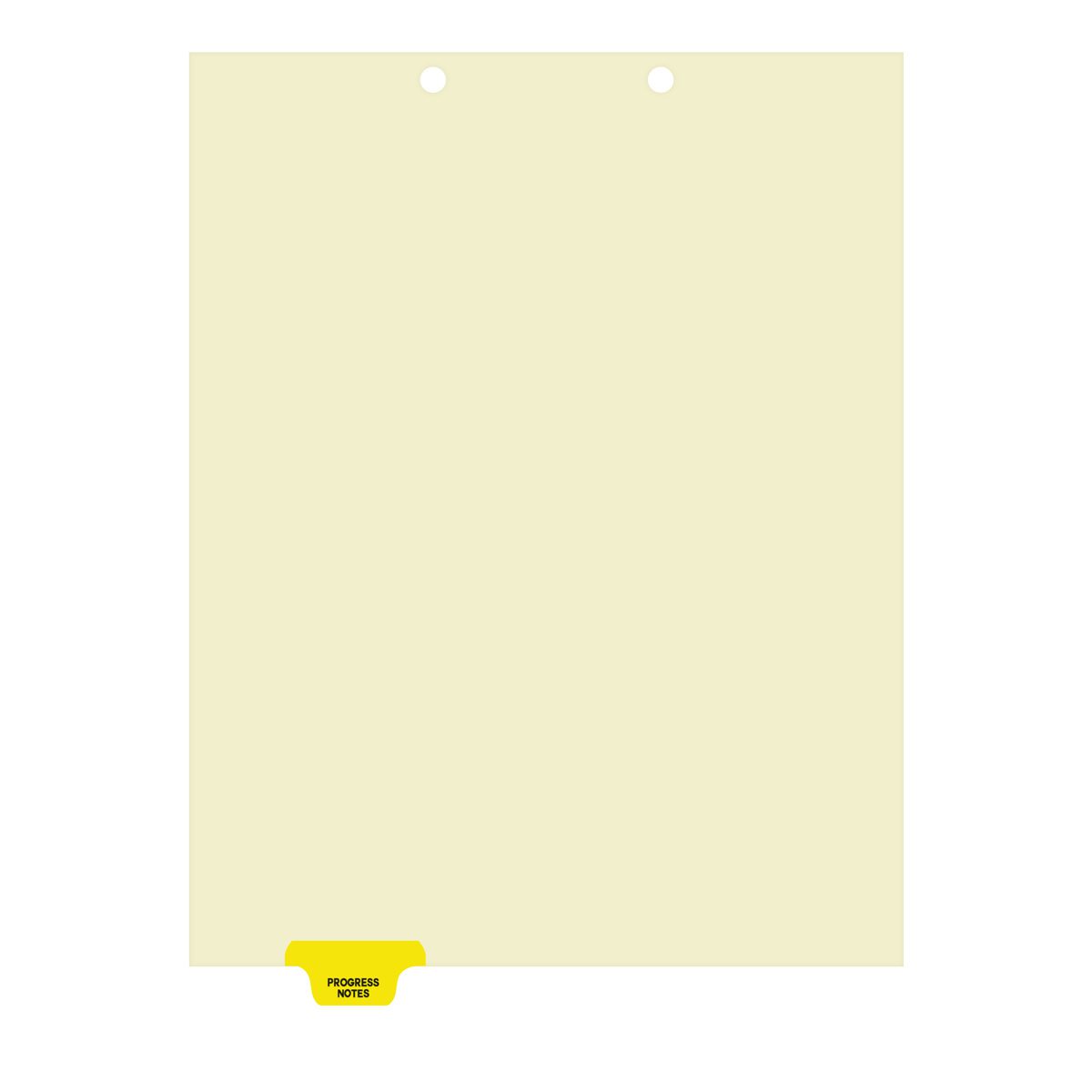 Individual Stock Chart Divider Tabs, Progress Notes, Yellow, Bottom Tab ...