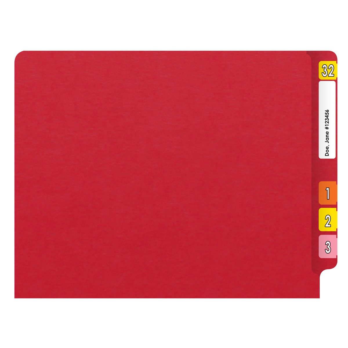 20 pt Super Heavy Duty Color Folders, Full Cut End Tab, Letter Size, 2 ...