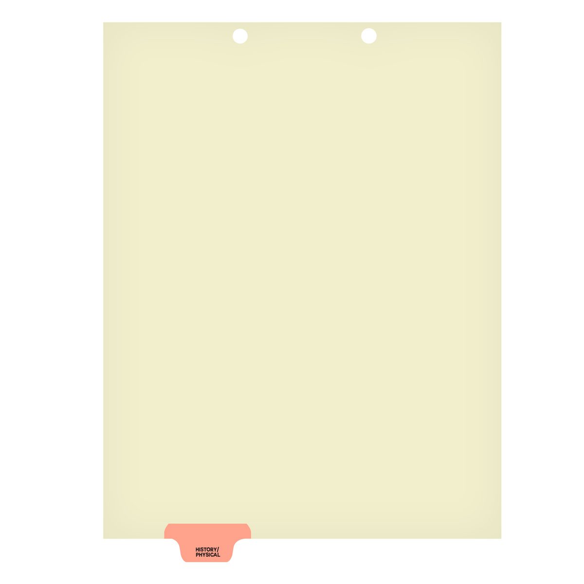 Individual Stock Chart Divider Tabs, History/Physical, Pink, Bottom Tab ...