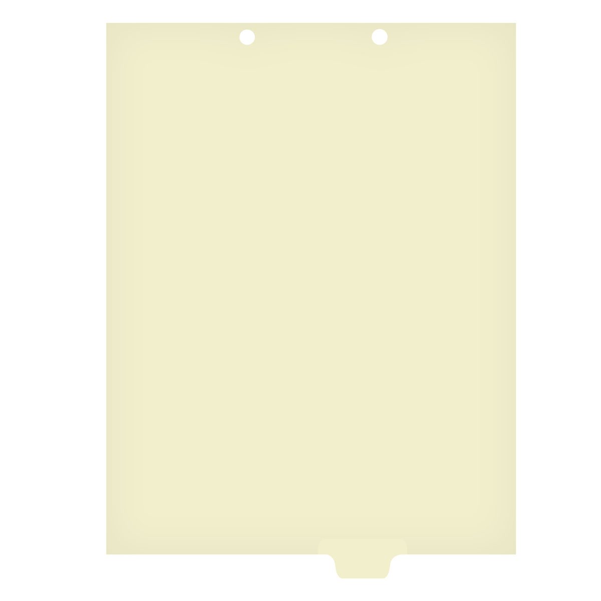 Individual Stock Chart Divider Tabs, Blank, Bottom Tab, Pos. #4 (Pack ...