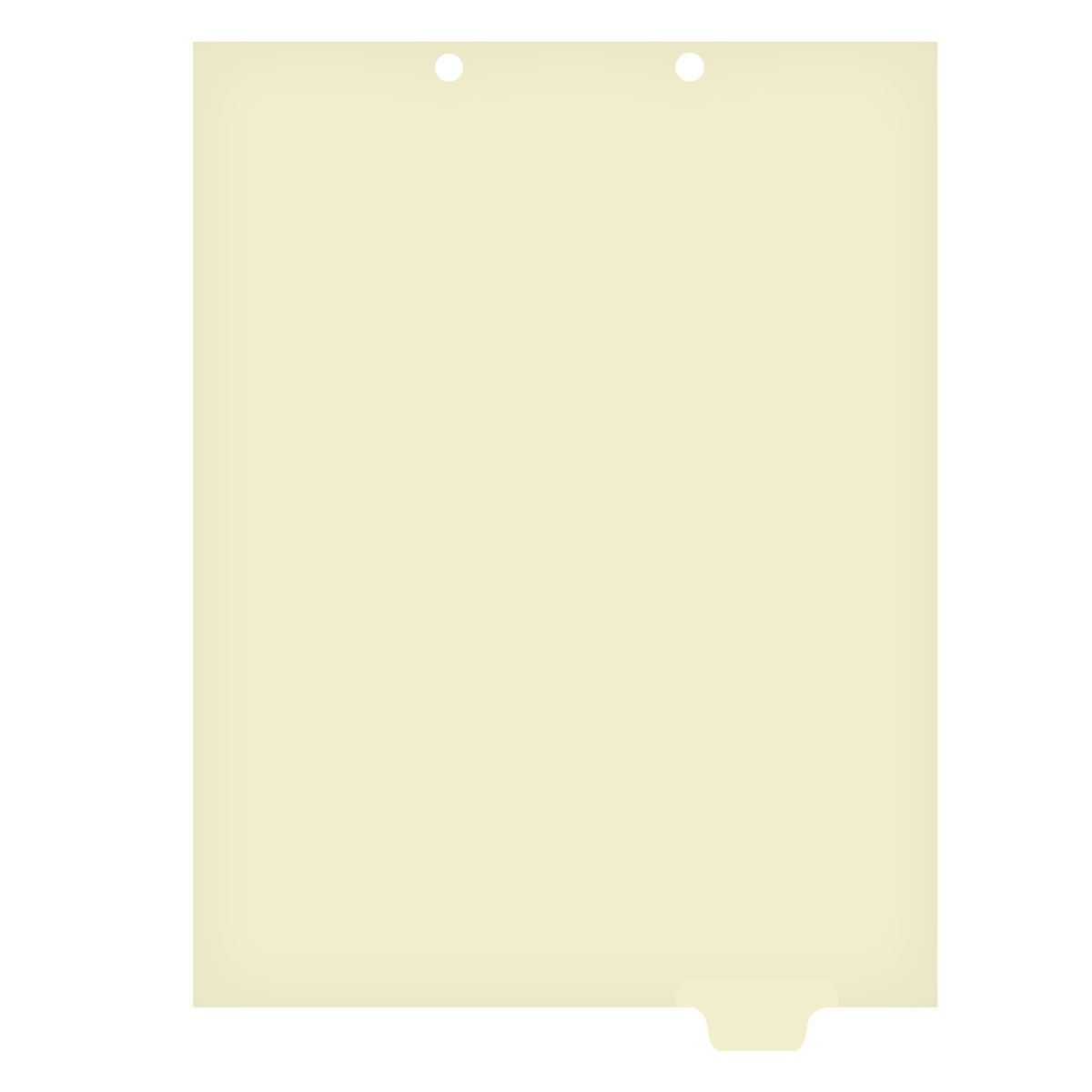 Individual Stock Chart Divider Tabs, Blank, Bottom Tab, Pos. #5 (Pack ...