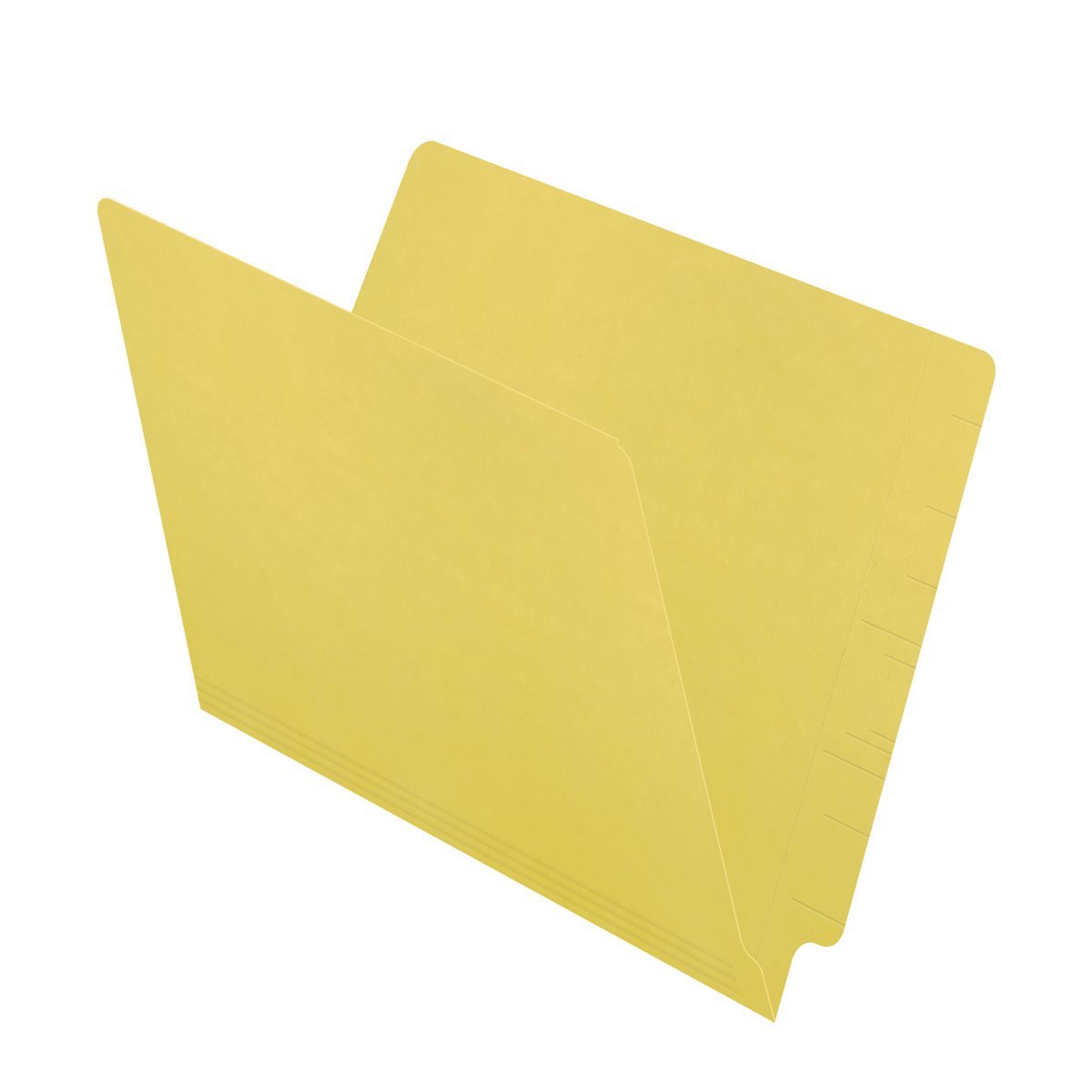 11 pt Color Folders, Full Cut 2-Ply End Tab, Letter Size, Yellow (Box ...