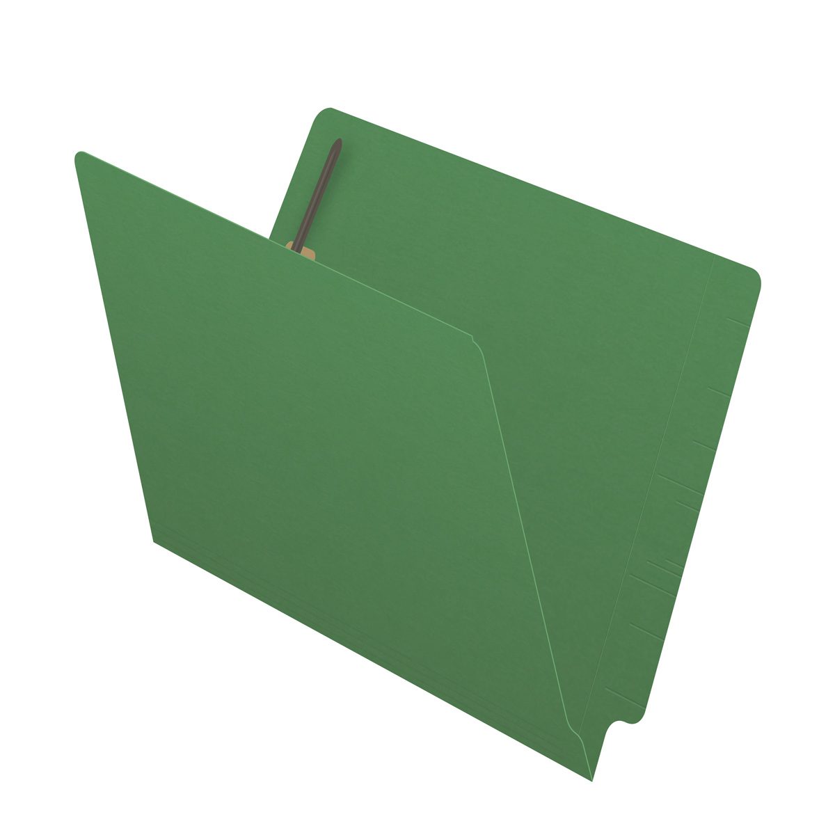 11 pt Color Folders, Full Cut 2-Ply End Tab, Letter Size, Fastener Pos ...