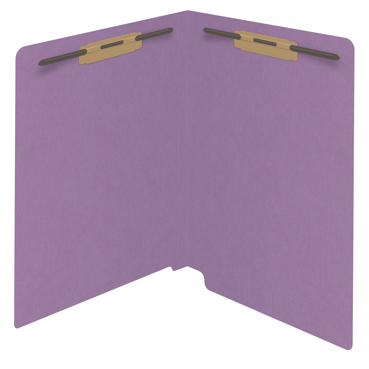 11 pt Color Folders, Full Cut 2-Ply End Tab, Letter Size, Fasteners Pos ...