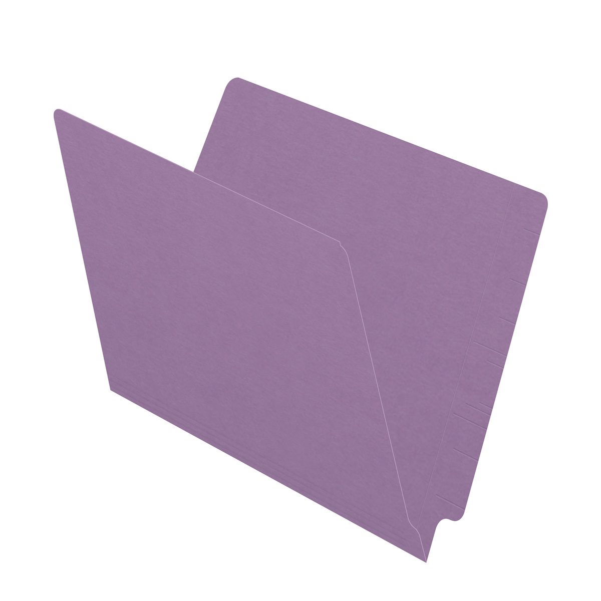 14 pt Color Folders, Full Cut 2-Ply End Tab, Letter Size, Lavender (Box ...
