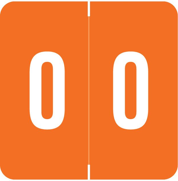 Sav-Tyme 1700 Compatible Numeric Labels, Number “0”, Laminated Stock, 1 ...