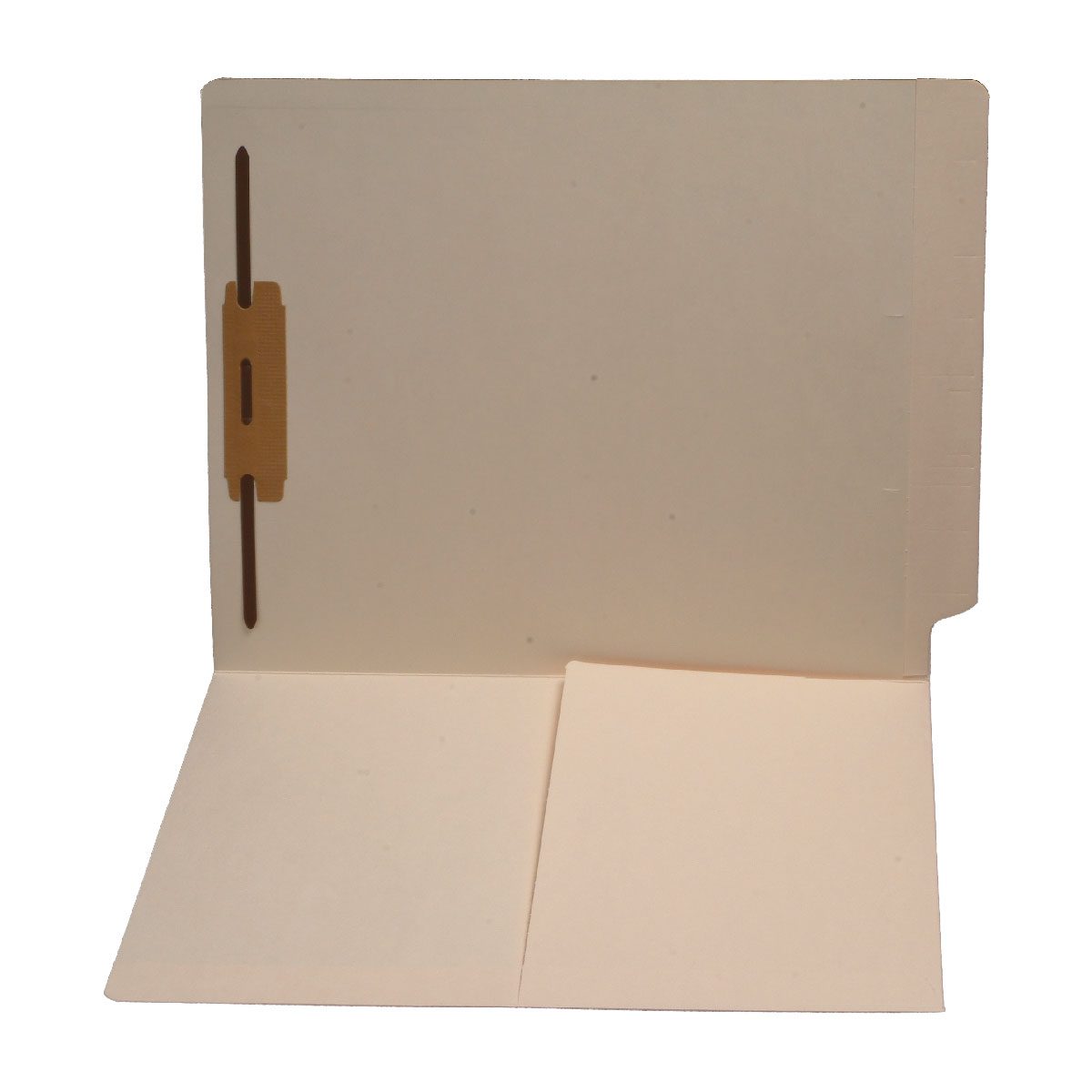 11 pt Manila Folders, Full Cut End Tab, Letter Size, 1/2 Pocket Inside ...