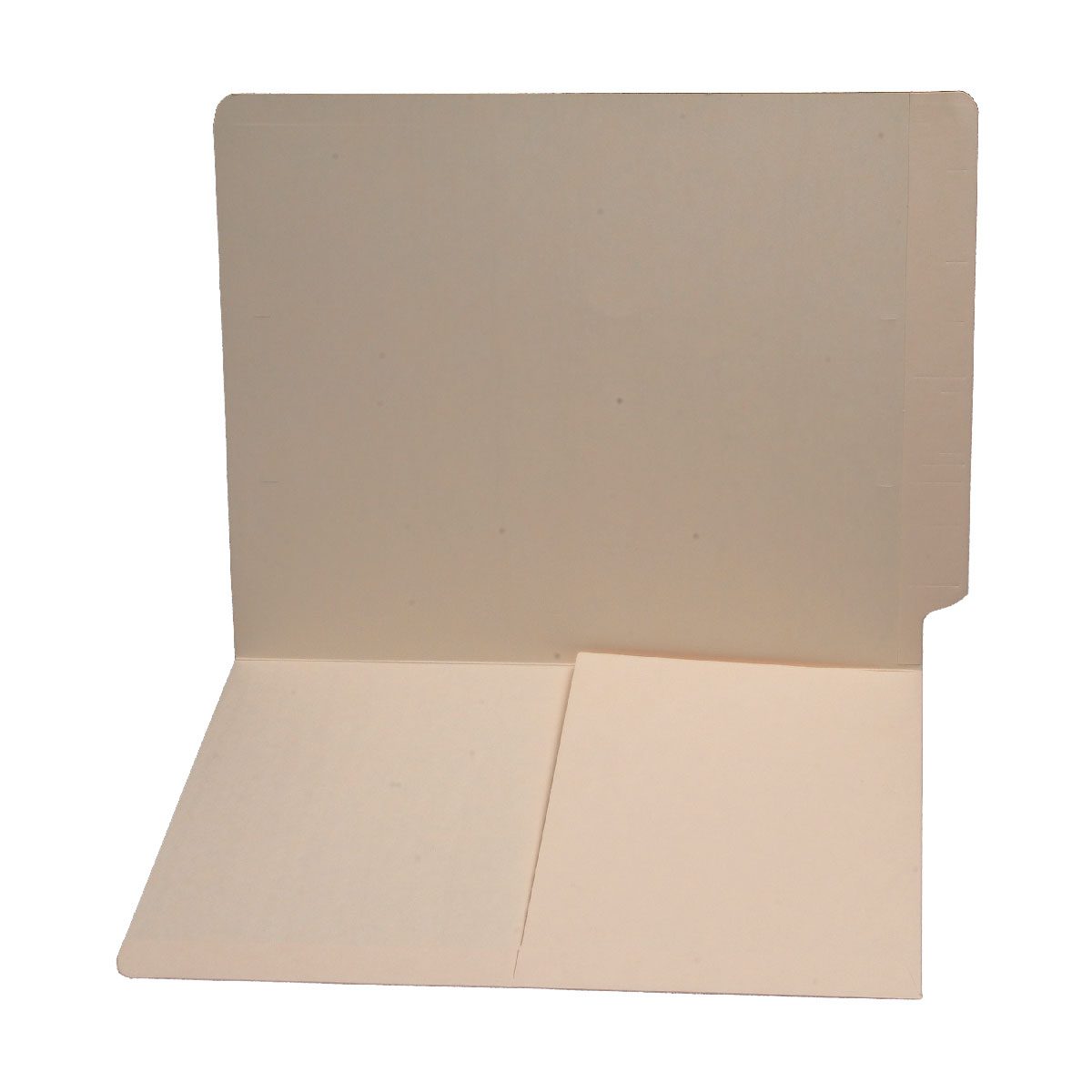 11 pt Manila Folders, Full Cut End Tab, Letter Size, 1/2 Pocket Inside ...