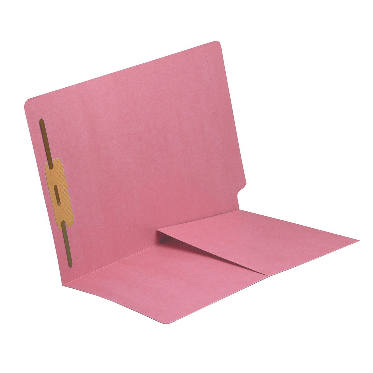 11 pt Pink Folders, Full Cut End Tab, Letter Size, 1/2 Pocket Inside ...