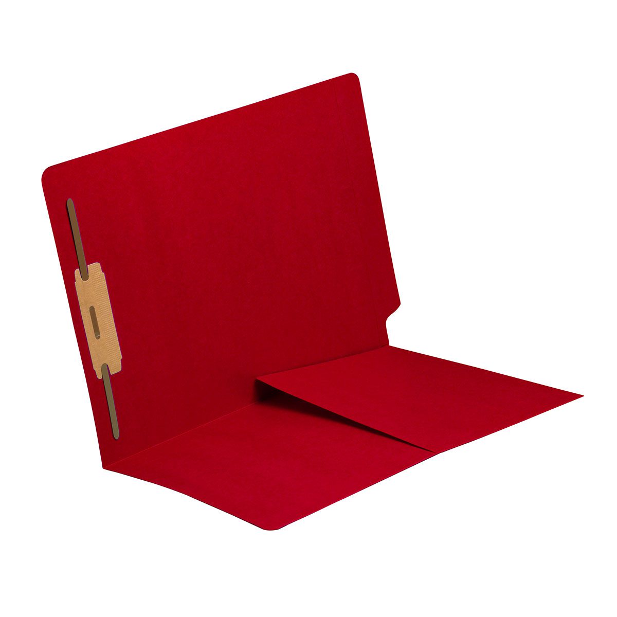 11 pt Red Folders, Full Cut End Tab, Letter Size, 1/2 Pocket Inside ...