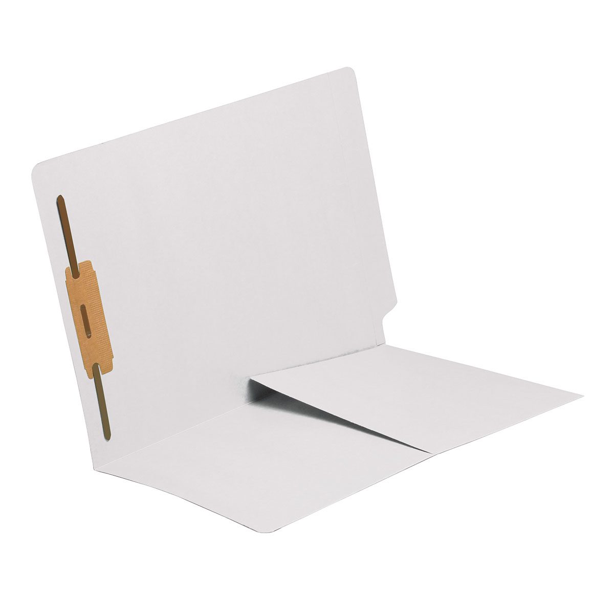 14 pt White Folders, Full Cut End Tab, Letter Size, 1/2 Pocket Inside ...