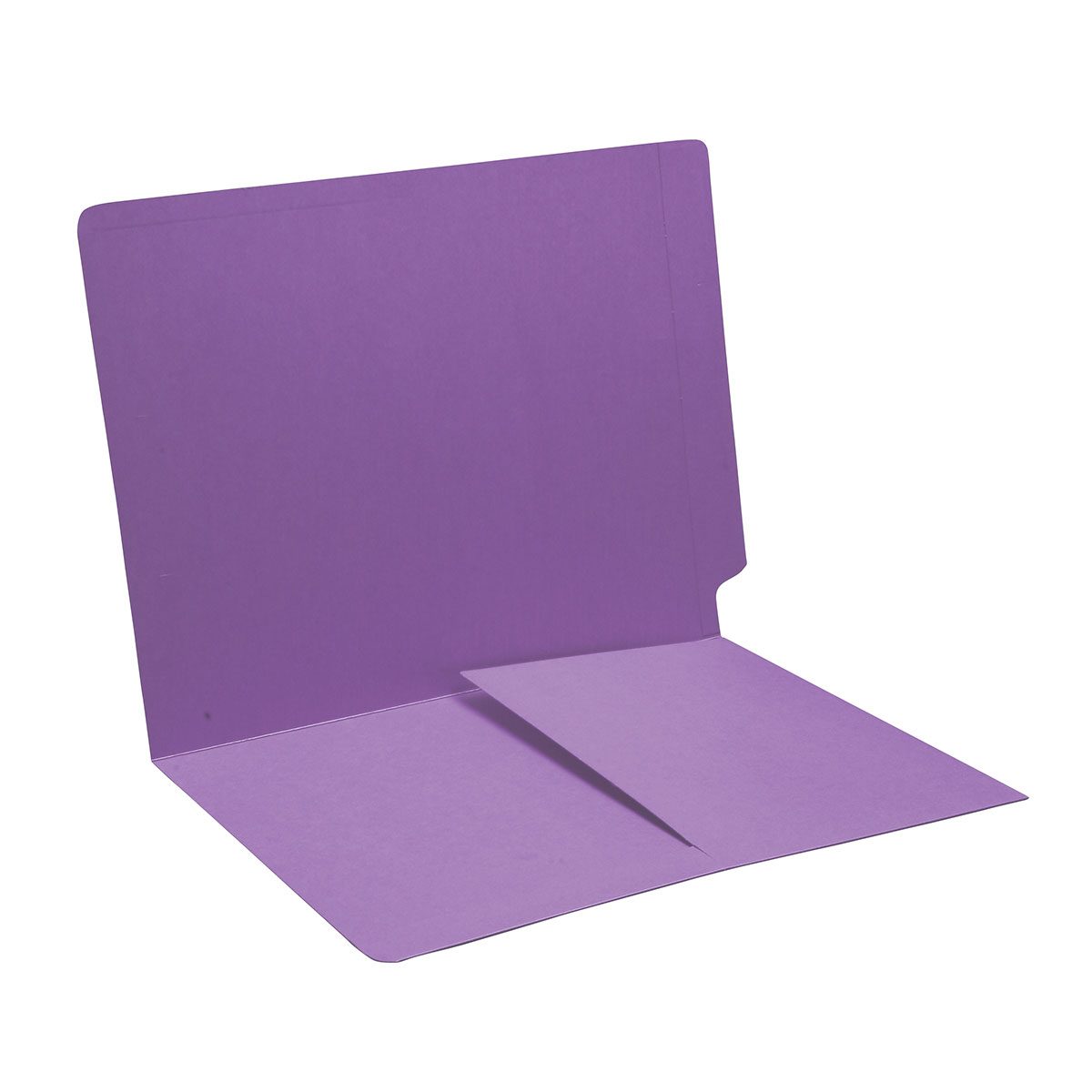 14 pt Lavender Folders, Full Cut End Tab, Letter Size, 1/2 Pocket ...