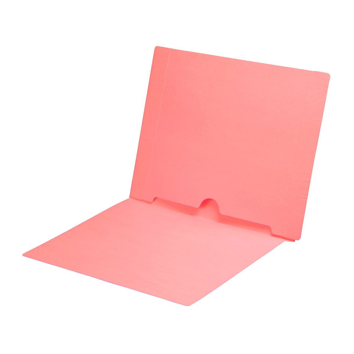11 pt Pink Folders, Full Cut End Tab, Letter Size, Full Back Pocket ...