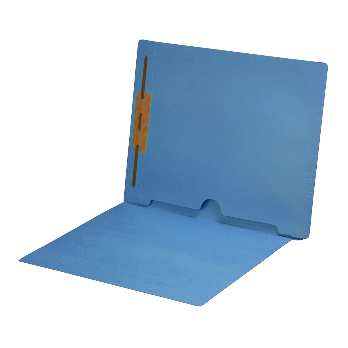 11 pt Blue Folders, Full Cut End Tab, Letter Size, Full Back Pocket ...