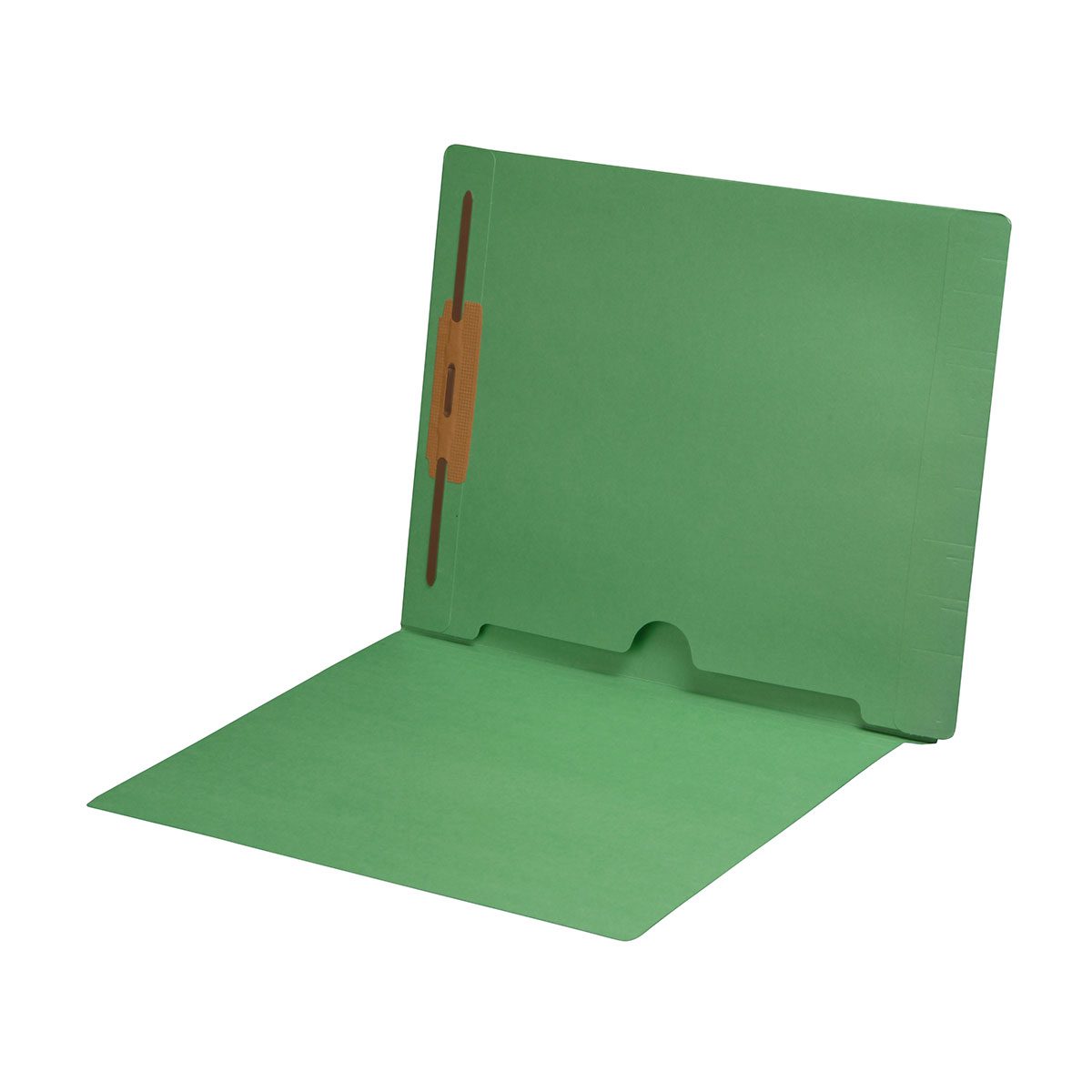 11 pt Green Folders, Full Cut End Tab, Letter Size, Full Back Pocket ...