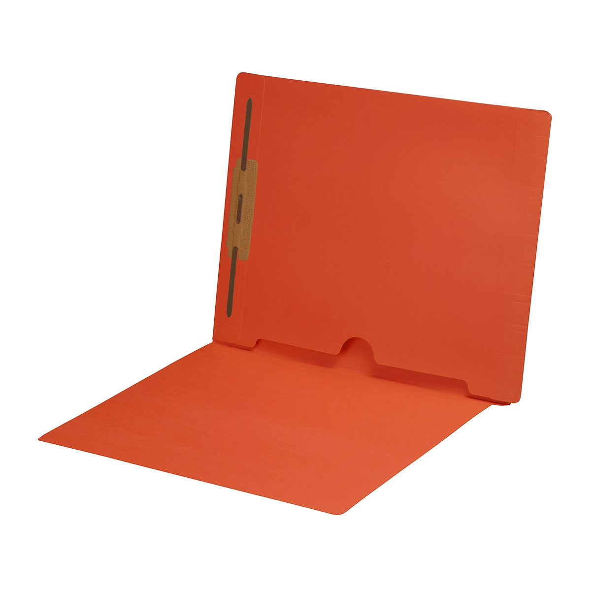 11 pt Orange Folders, Full Cut End Tab, Letter Size, Full Back Pocket ...