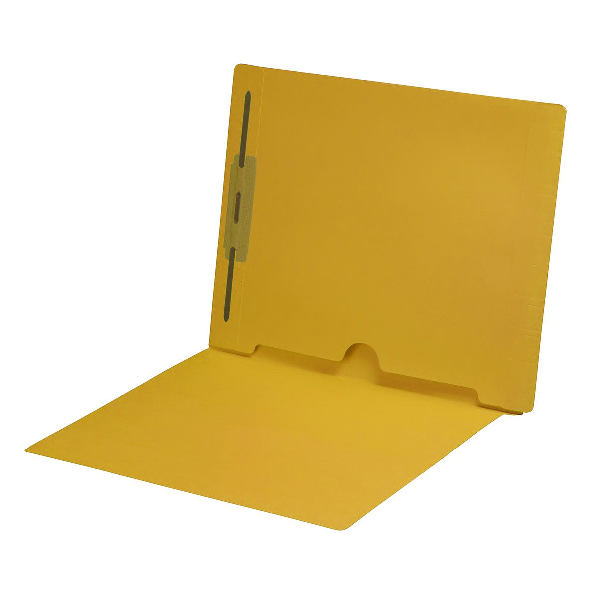 11 pt Yellow Folders, Full Cut End Tab, Letter Size, Full Back Pocket ...