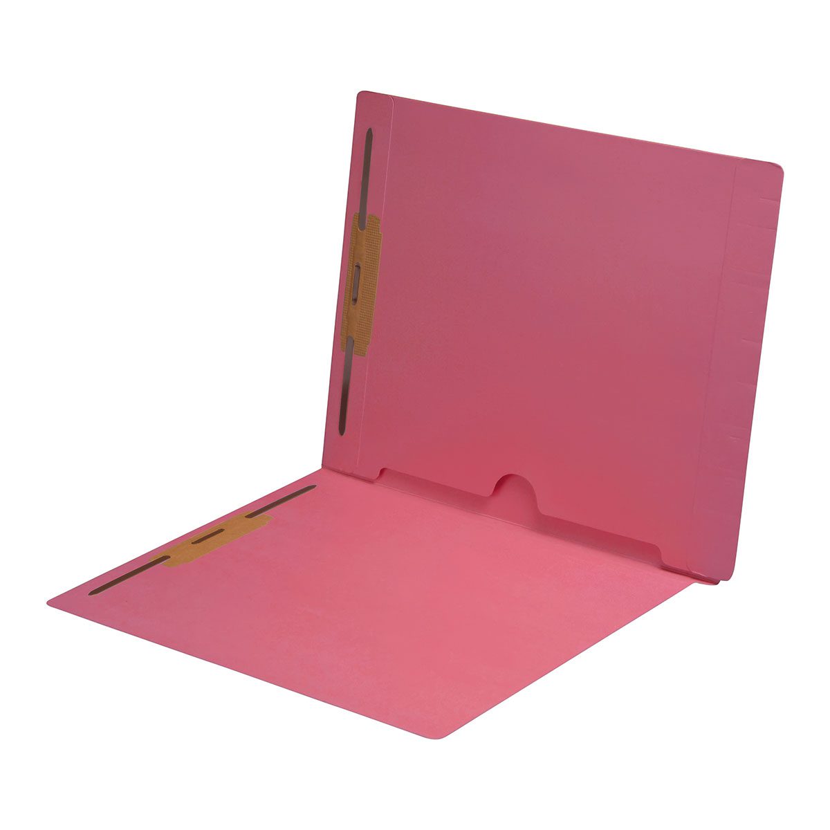 11 pt Pink Folders, Full Cut End Tab, Letter Size, Full Back Pocket ...
