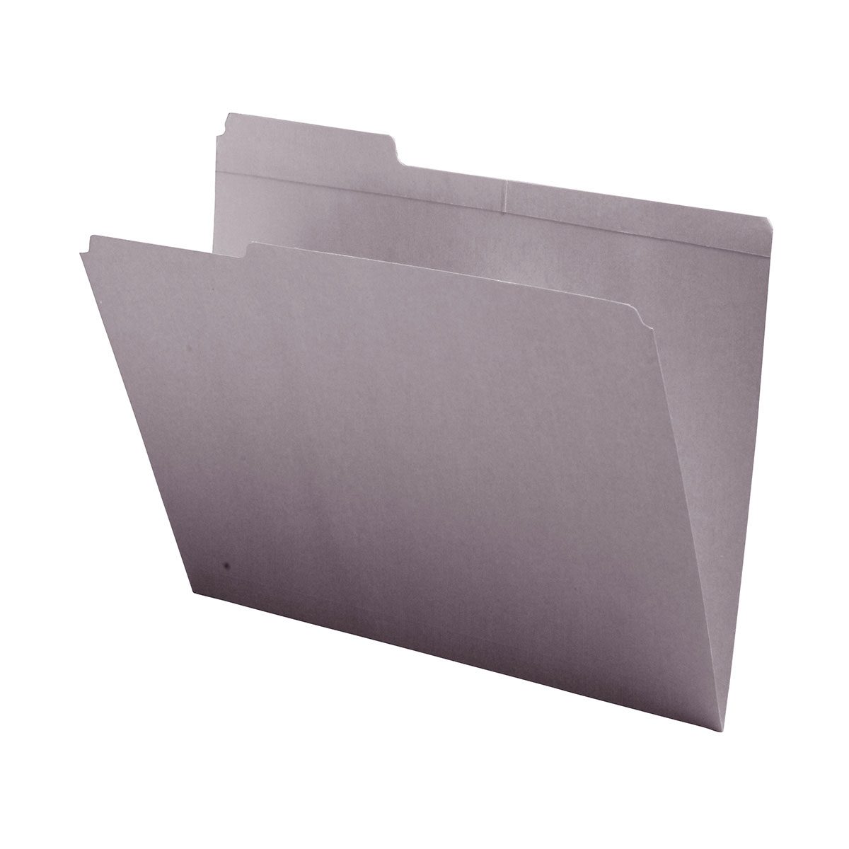 11 pt Gray Folders, 1/3 Cut Reinforced Top Tab – Assorted, Letter Size ...