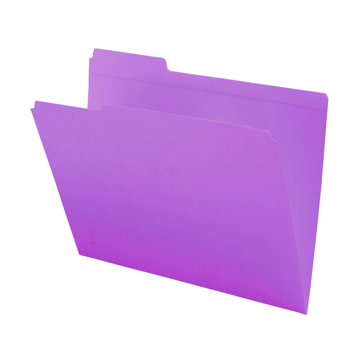 11 pt Lavender Folders, 1/3 Cut Reinforced Top Tab – Assorted, Letter ...