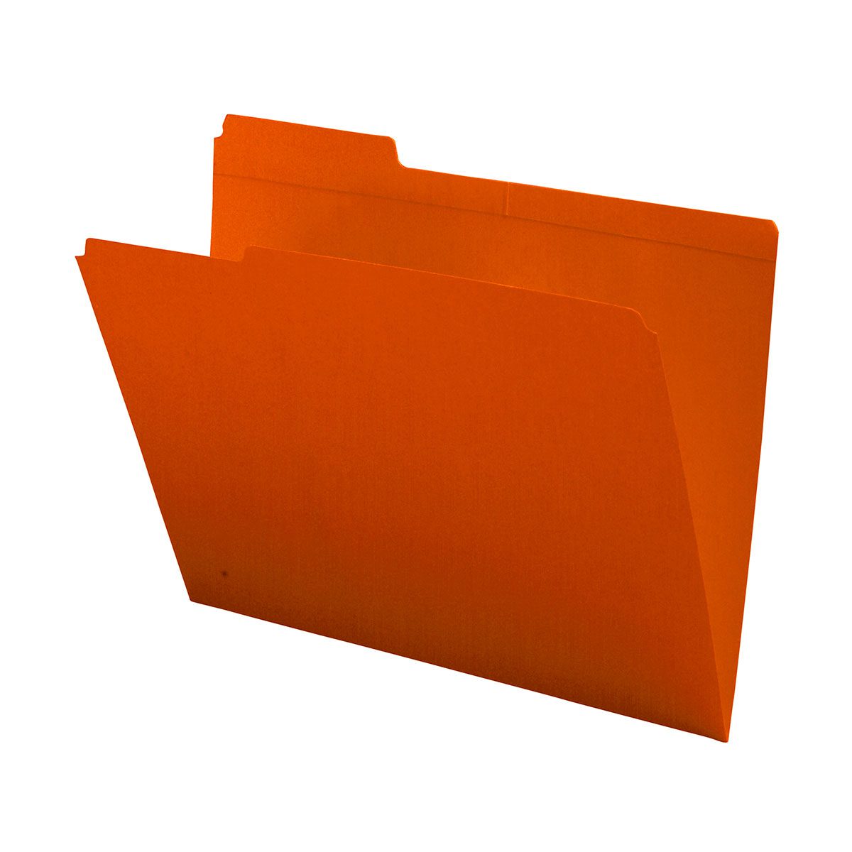 11 pt Orange Folders, 1/3 Cut Reinforced Top Tab – Assorted, Letter ...