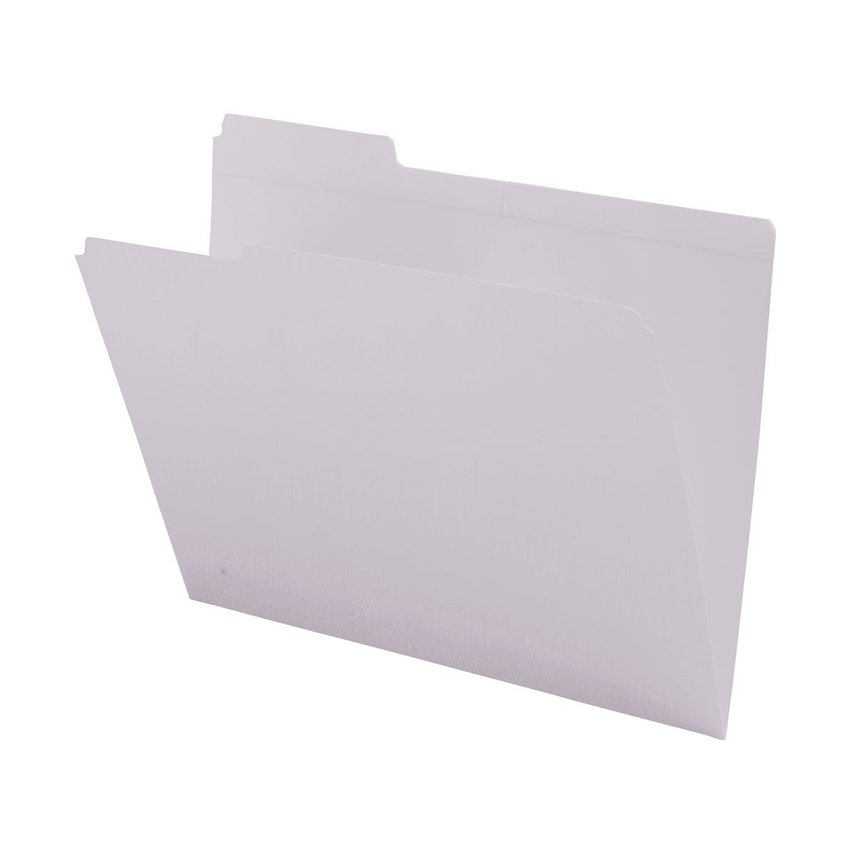 11 pt White Folders, 1/3 Cut Reinforced Top Tab – Assorted, Letter Size ...