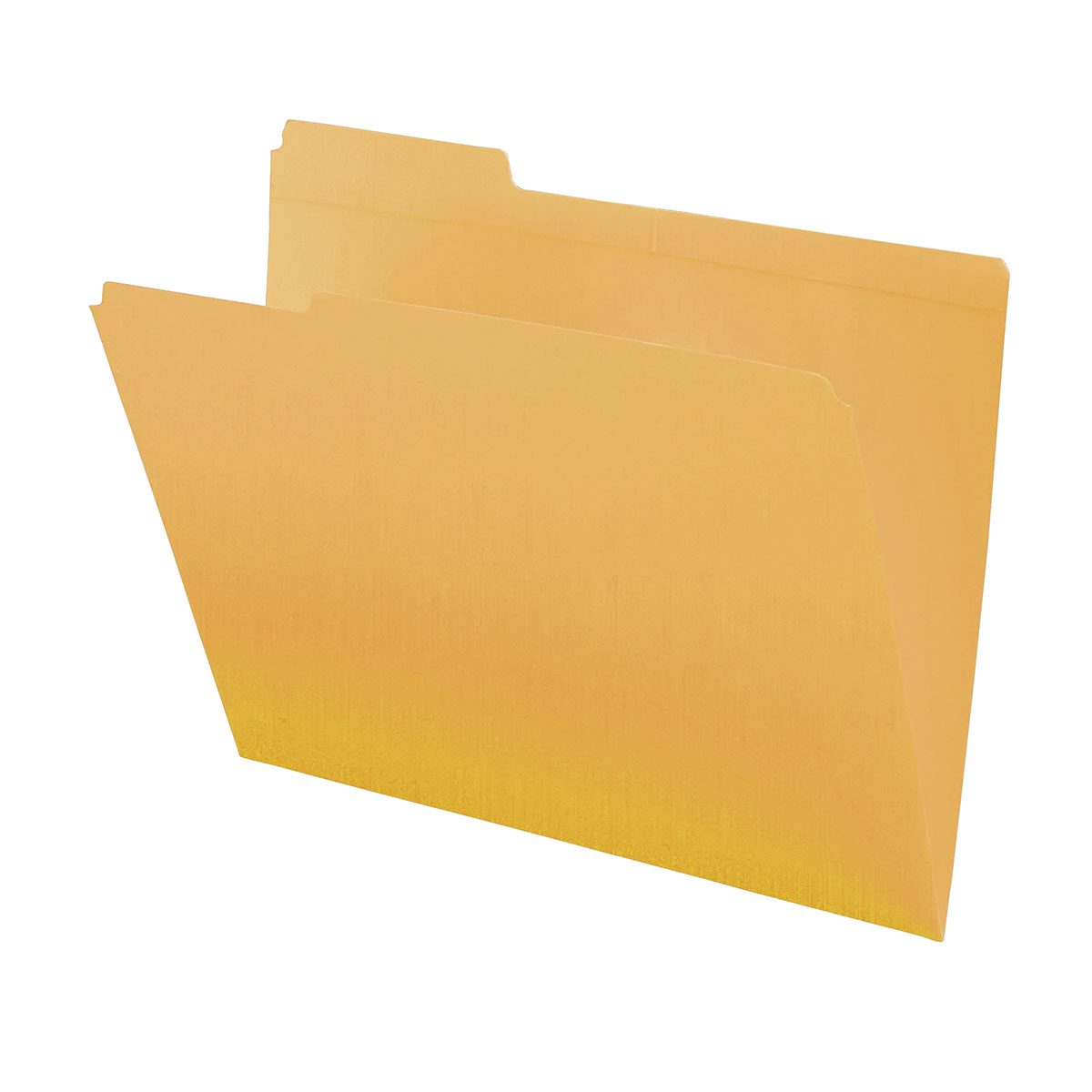 11 pt Yellow Folders, 1/3 Cut Reinforced Top Tab – Assorted, Letter ...