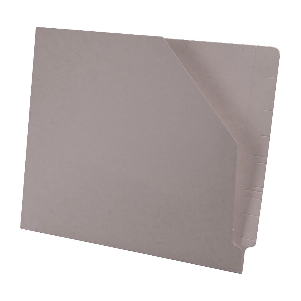 11 pt Gray Color Jacket, Letter Size, Slant Cut Front (Box of 100 ...