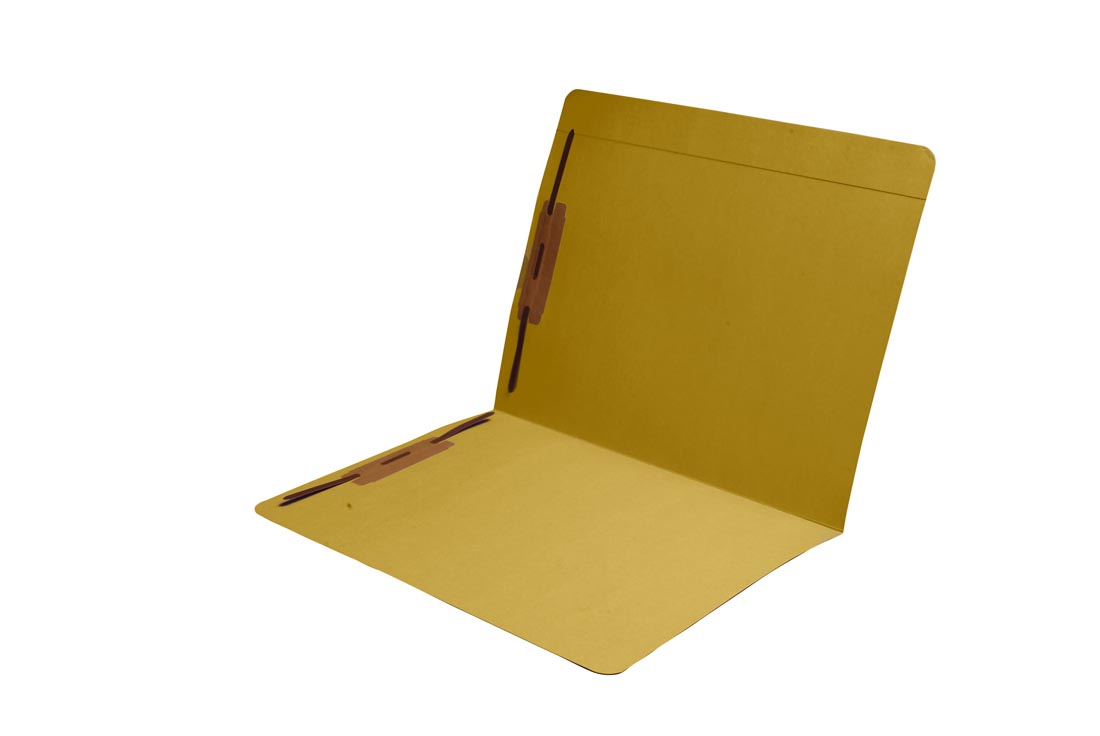 11 pt Yellow Folders, Full Cut Reinforced Top Tab, Letter Size ...