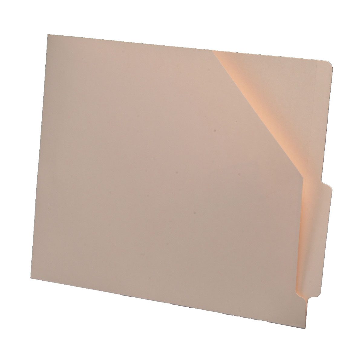 11 pt Manila Pocket, 4″ End Tab, Letter Size, Slant Cut Front (Box of ...