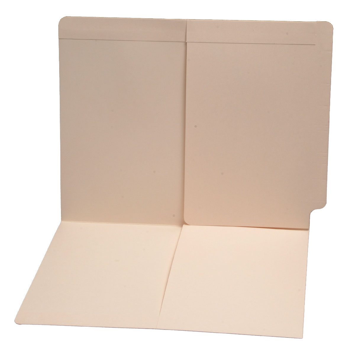 11 pt Manila Folders, Full Cut End Tab, Letter Size, 1/2 Pocket Inside ...