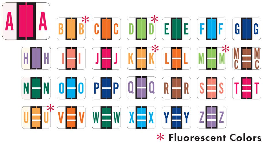 Tab / Smead BCCR Compatible Alpha Labels, Laminated Stock, 1″ X 1.25 ...