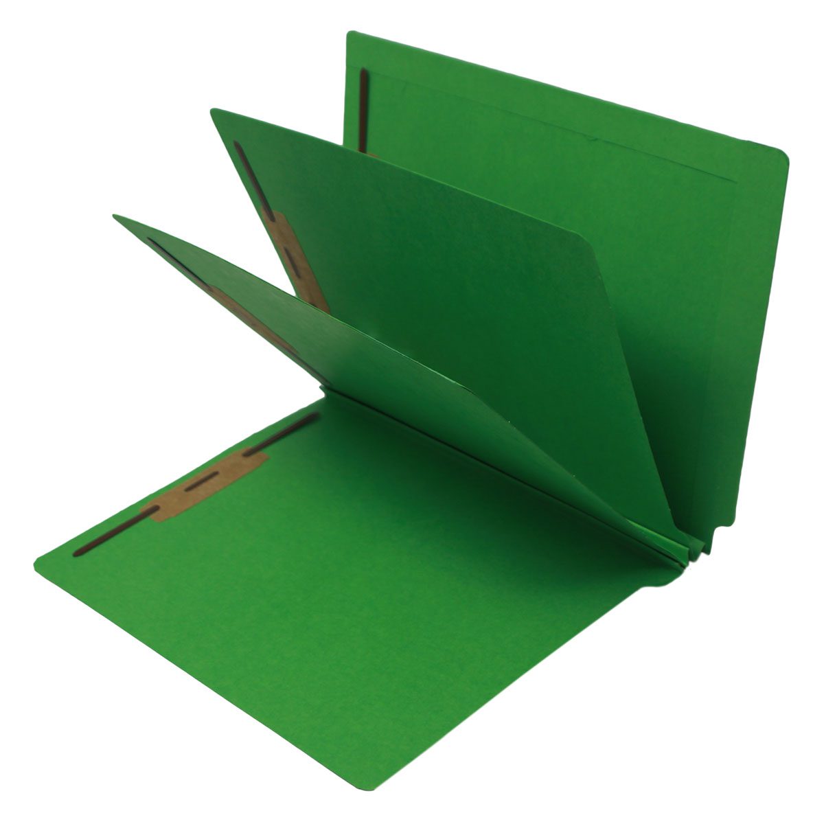 14 Pt. Green Classification Folders, Full Cut End Tab, Letter Size, 2 ...
