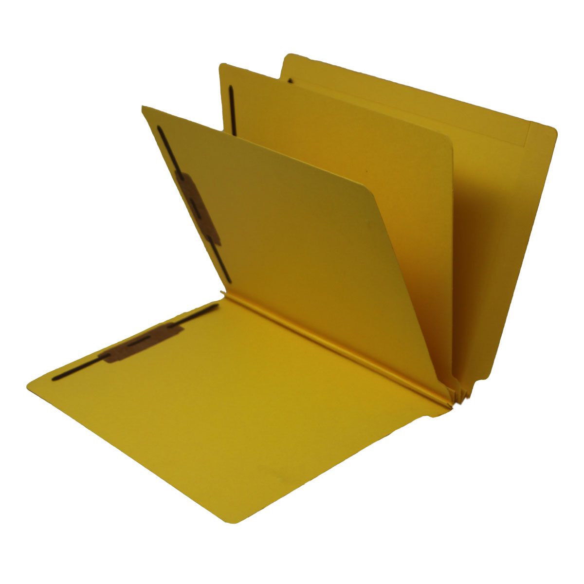 14 Pt. Yellow Classification Folders, Full Cut End Tab, Letter Size, 2 ...